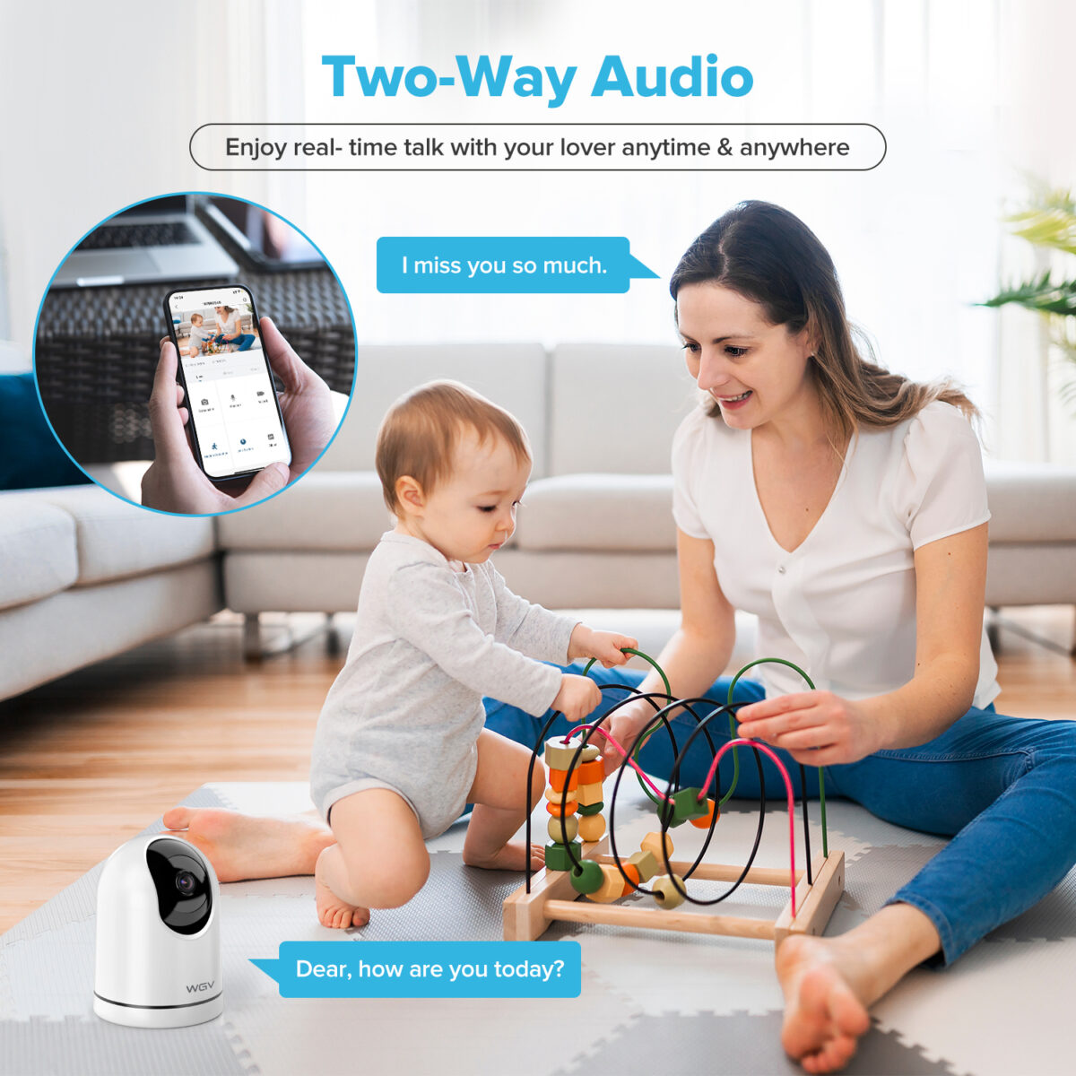 WGV Security Camera -2K Cameras for Home Security with Smart Motion ...