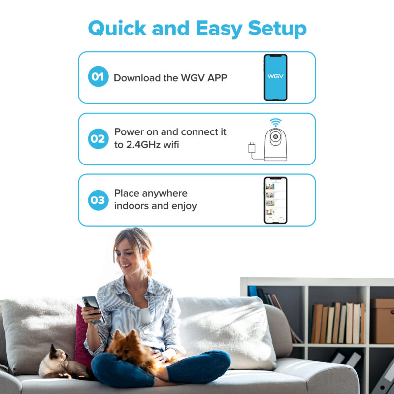 WGV Security Camera -2K Cameras for Home Security with Smart Motion ...