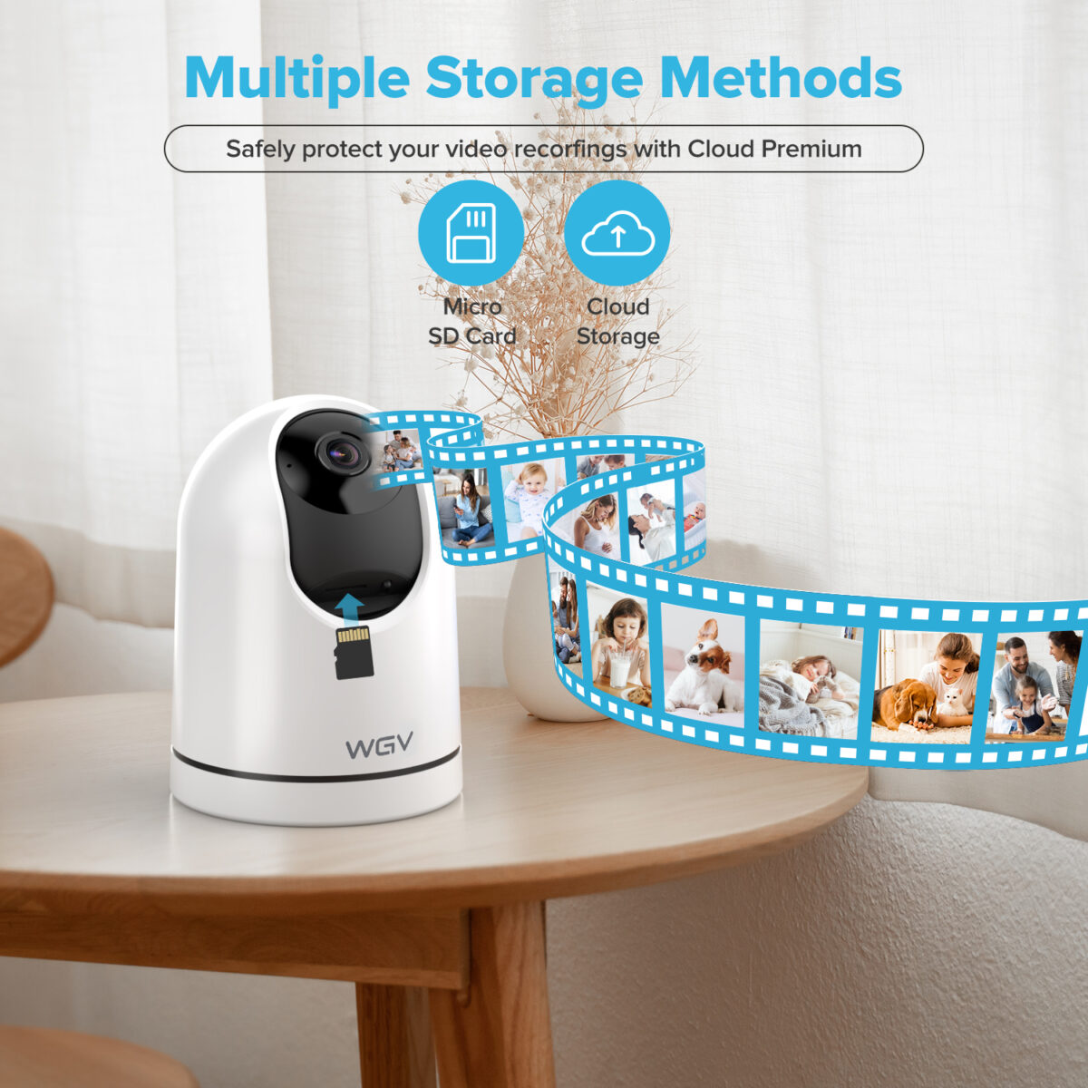 WGV Security Camera -2K Cameras for Home Security with Smart Motion ...